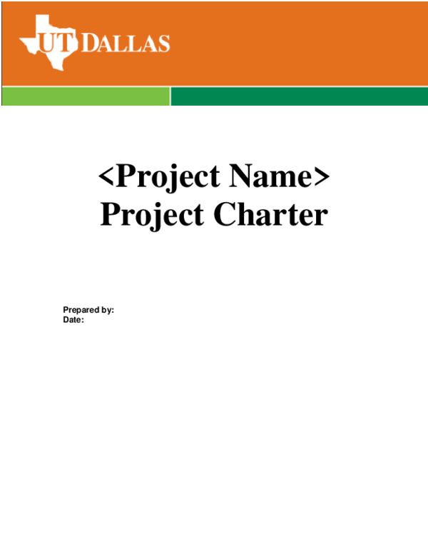 (DOC) UTD Project Charter Template | ANKITA DAS - Academia.edu