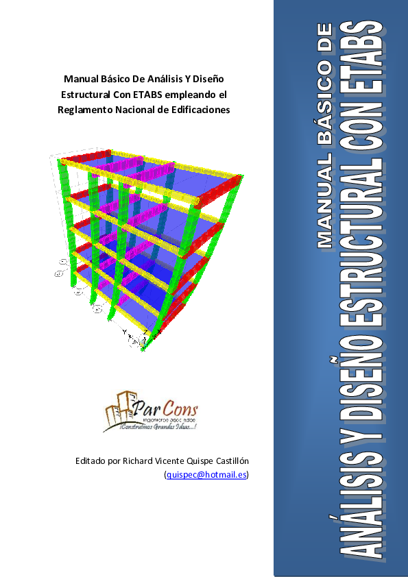 (PDF) Manual Básico De Análisis Y Diseño Estructural Con ETABS empleando el Reglamento Nacional ...