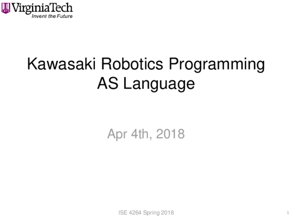 (PPT) Kawasaki programming