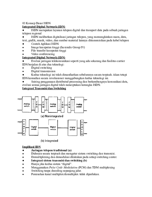 (DOC) Konsep dasar isdn