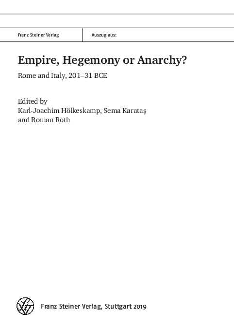 (PDF) The Integration of domi nobiles at Rome. A Case Study