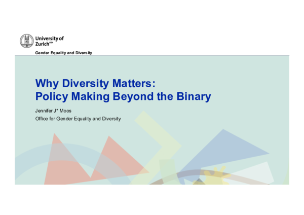 (PDF) "Why Diversity Matters: Policy Making Beyond the Binary"