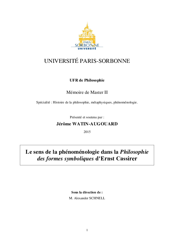 L'univers symbolique d'Ernest Cassirer Terminale Autre