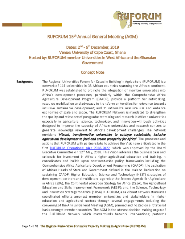 (PDF) Agm concept note