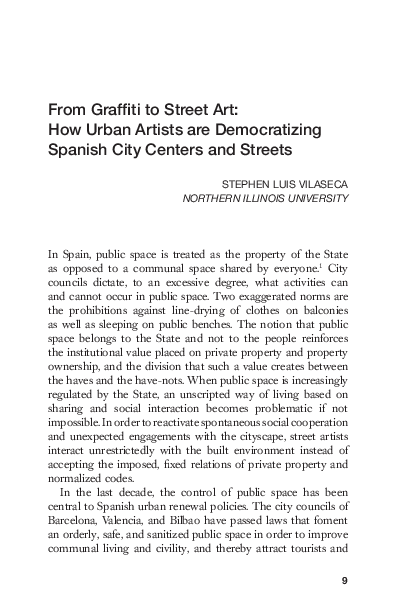 (PDF) From Graffiti to Street Art: How Urban Artists are Democratizing ...