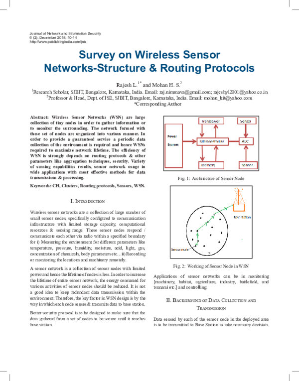 Pdf Optimizing Routing Protocols In Wireless Sensor Networks