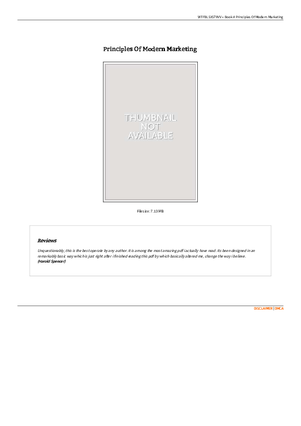 (PDF) Principles Of Modern Marketing