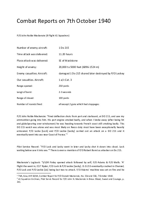 (PDF) Combat Reports on 7th October 1940.docx