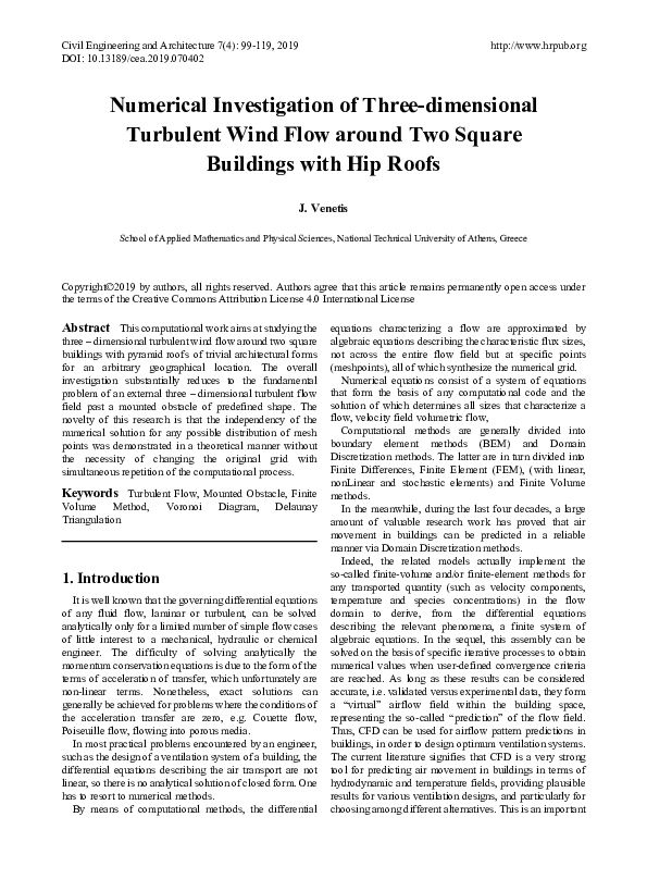 (PDF) Airflow Patterns Around Buildings: Wind Tunnel Measurements and Direct Numerical ...