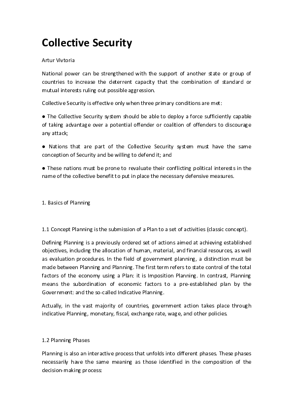 Pdf Collective Security