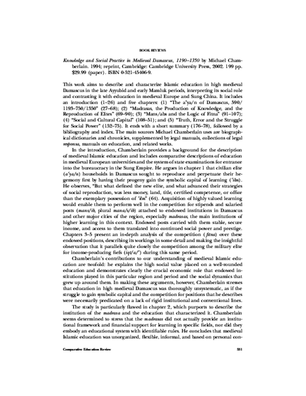 (PDF) Comparative Education Review