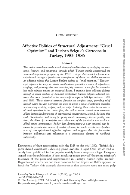 (PDF) Affective Politics of Structural Adjustment: "Cruel Optimism" and ...