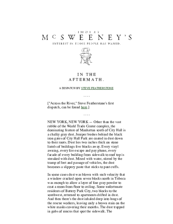 (PDF) In the Aftermath | Steven Featherstone - Academia.edu