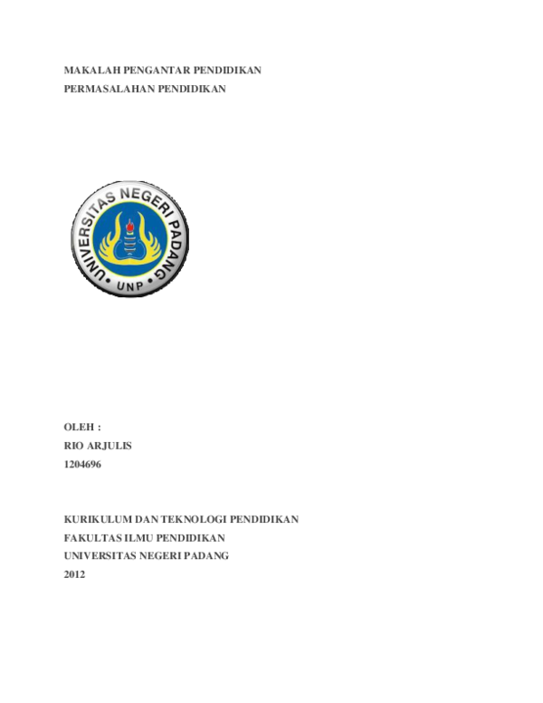 (DOC) Contoh makalah