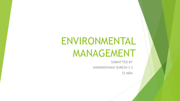 (PPT) ENVIRONMENTAL MANAGEMENT ppt