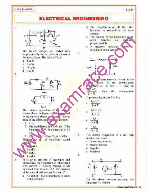 (PDF) Electrical Engineering Objective Questions Part | shivanand A ...