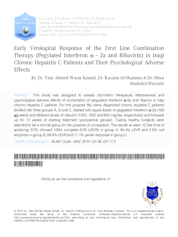 (PDF) Early Virological Response