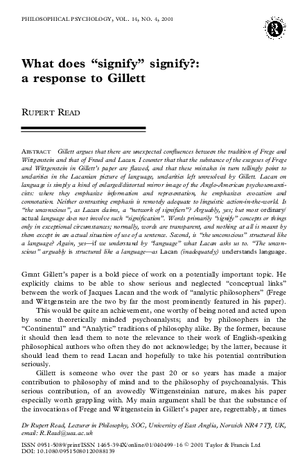 (PDF) What does "signify" signify?