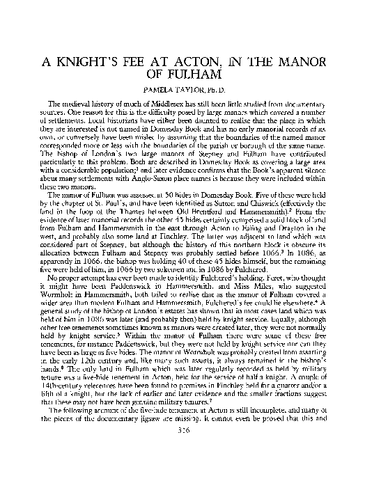 (PDF) Taylor 1977 knight's fee