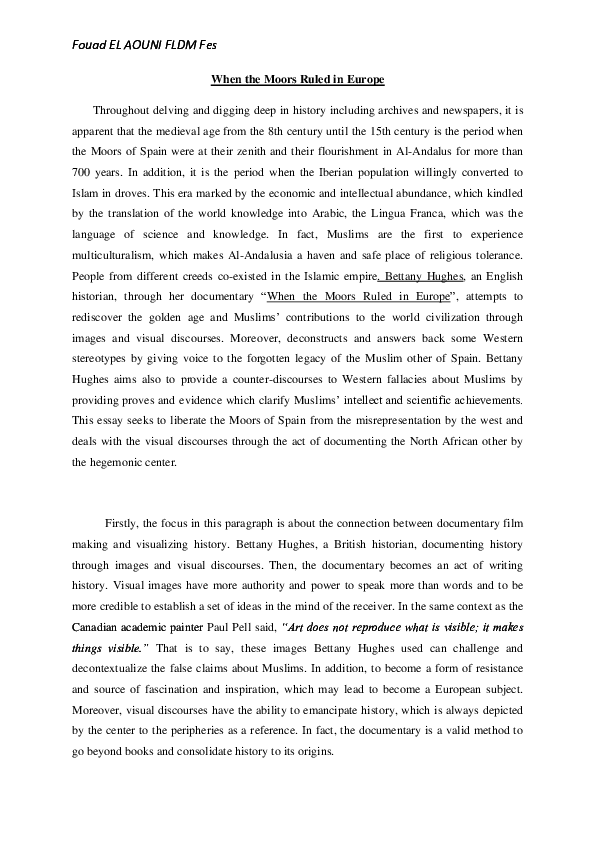 (PDF) Review on Bettany Hughes documentary “When the Moors Ruled in ...