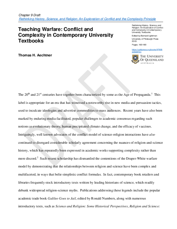 (PDF) Teaching Warfare: Conflict and Complexity in Contemporary ...