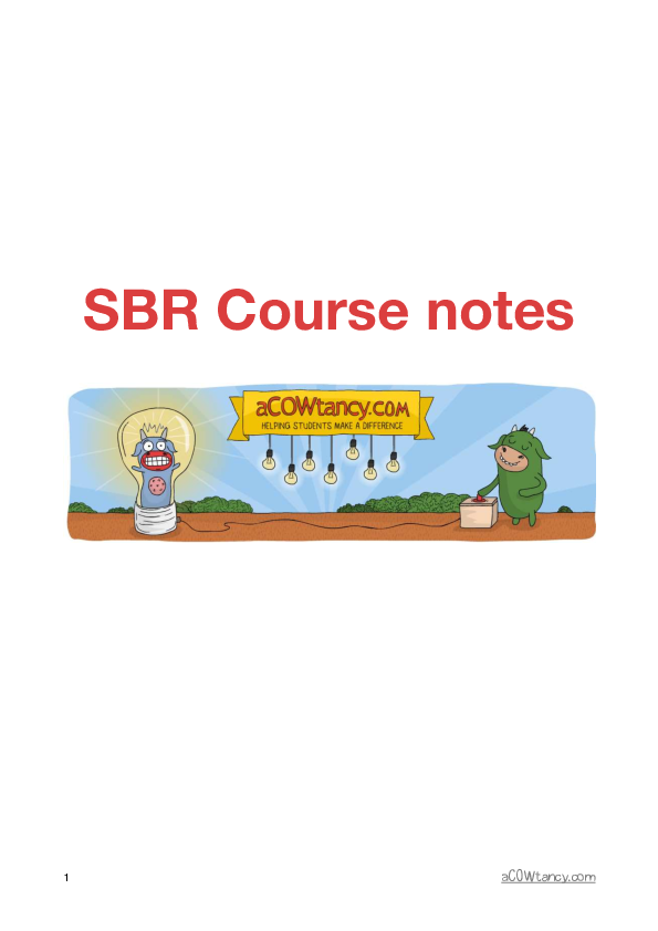 Pdf Sbr Course Notes