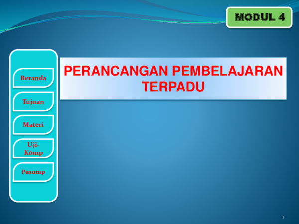 (PPT) Power point pembelajaran terpadu modul
