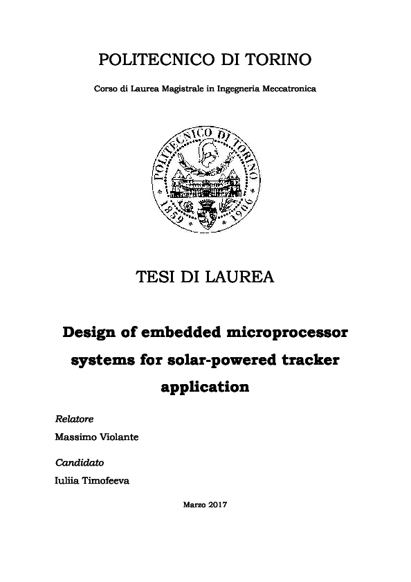 Pdf Design Of Embedded Microprocessor Systems For Solar Powered