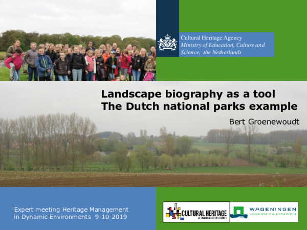 (PDF) Landscape biography as a tool. The Dutch national parks example