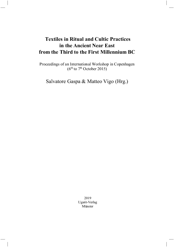 (PDF) Male and Female in Mesopotamian Rituals: An Overview Based on the ...