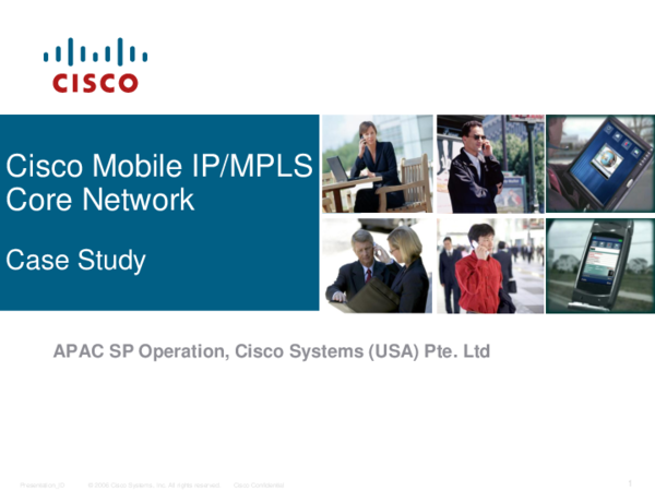 (PDF) Cisco Mobile IP/MPLS Core Network