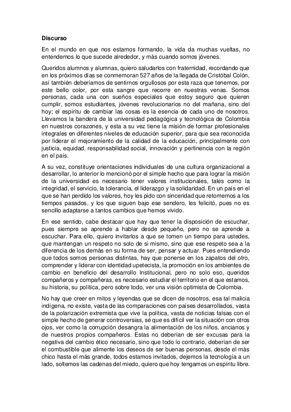 (PDF) Discurso Retórico de la motivación de los valores