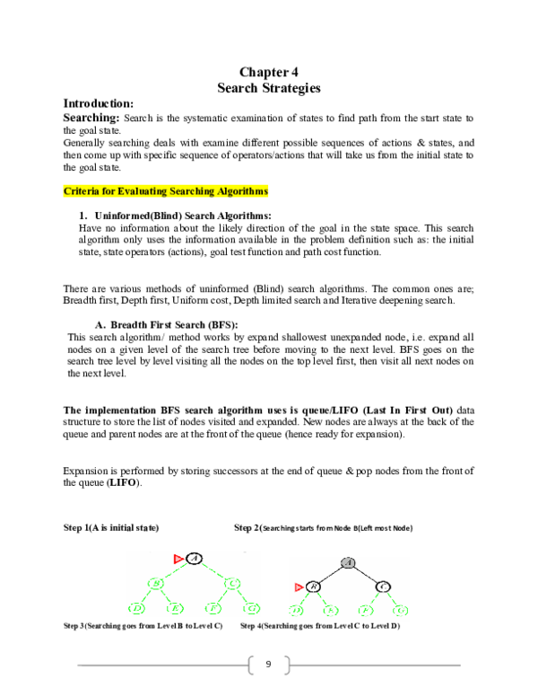 (DOC) Chapter 4 Search Strategies