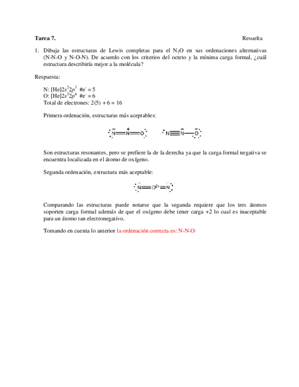 (PDF) Lewis, carga formal y geometría