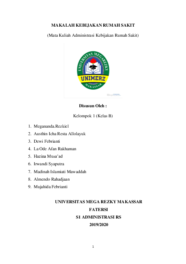 (DOC) Mklh kebijakan KLPK