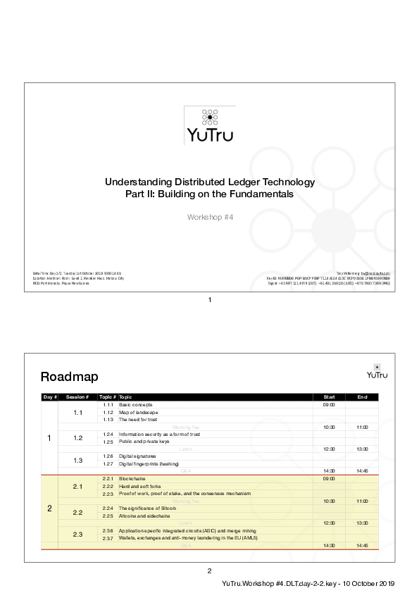 Pdf Understanding Distributed Ledger Technology Part 22 Tony