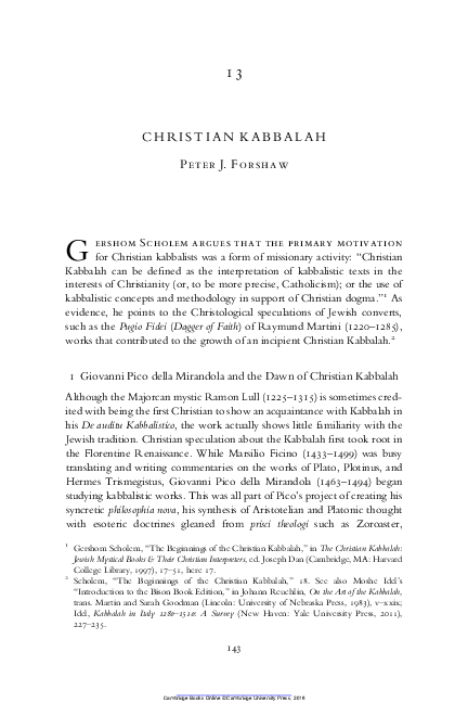 (PDF) Christian Kabbalah