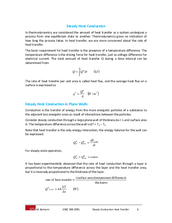 (PDF) Steady Heat Conduction