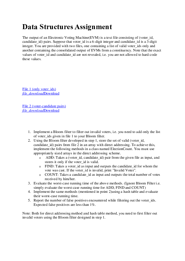 (DOC) Data Structures Assignment