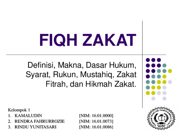 (PDF) FIQH ZAKAT