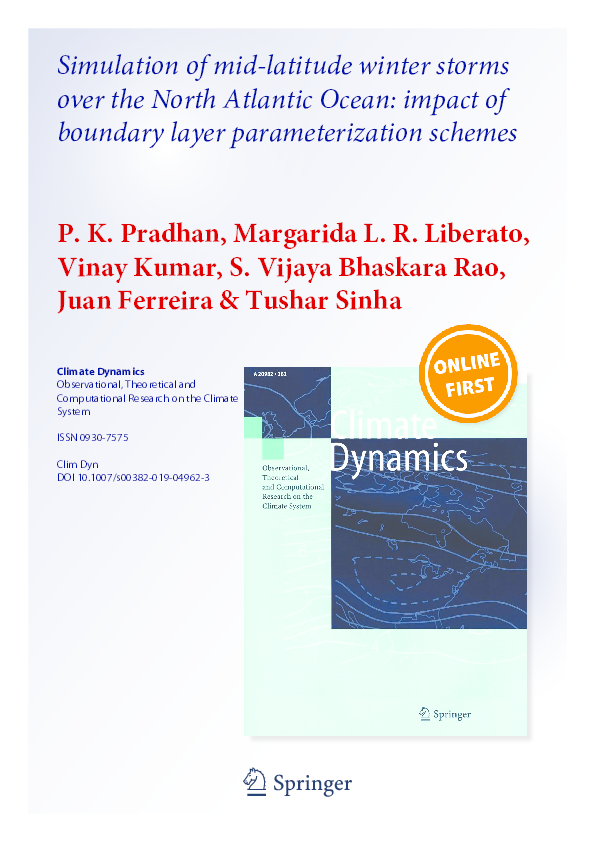 (PDF) Simulation of mid-latitude winter storms over the North Atlantic Ocean: impact of boundary ...
