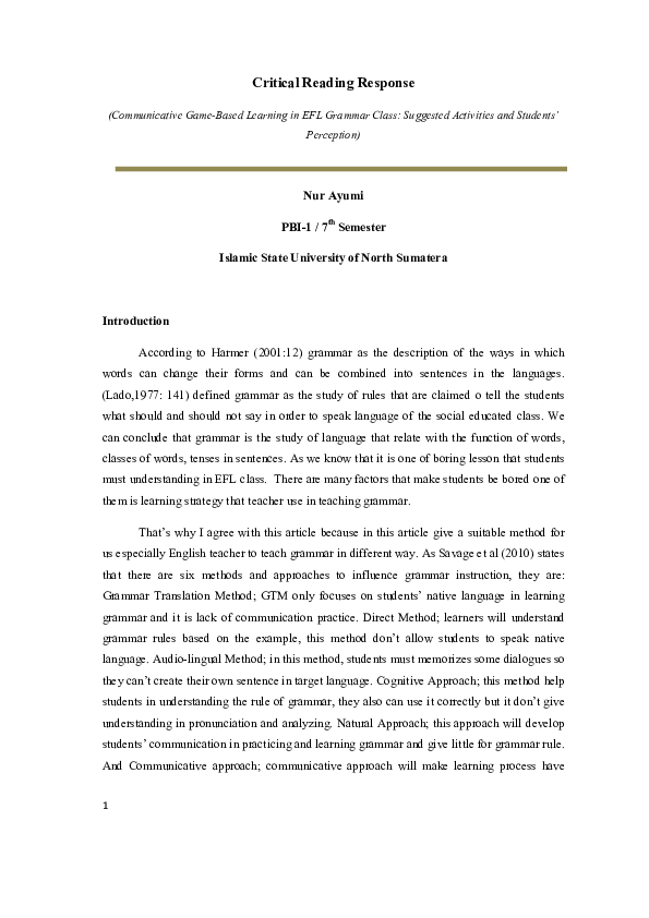 (PDF) Critical Reading Response (Communicative Game-Based Learning in ...