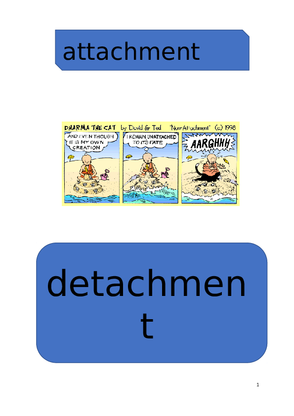 ATTACHMENT - DETACHMENT