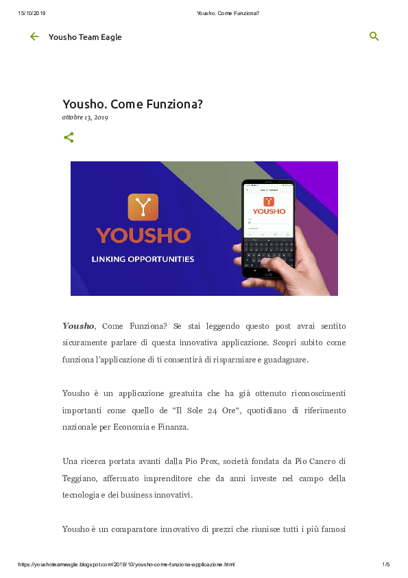 (PDF) Yousho. Come Funziona | Maria Terno - Academia.edu