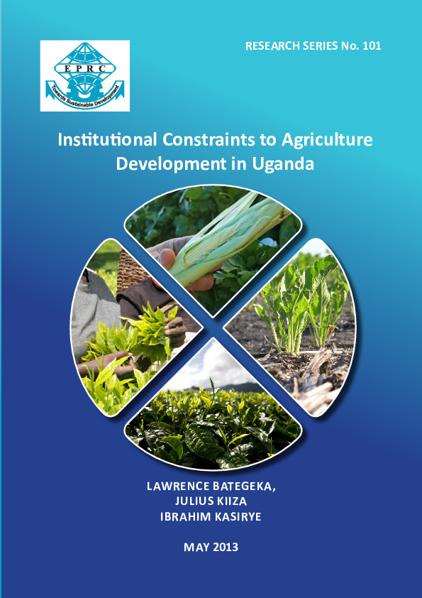 (PDF) Institutional Constraints to Agriculture Development in Uganda