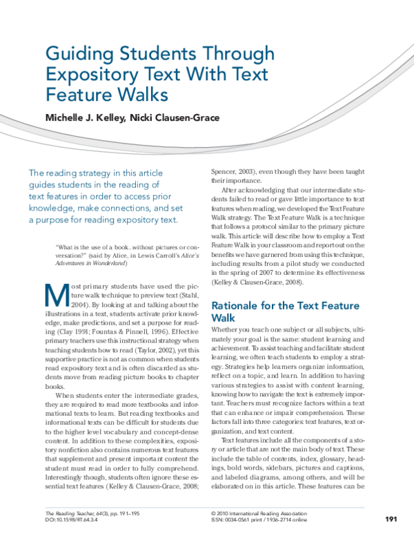 (PDF) Reading Teacher Article TFW