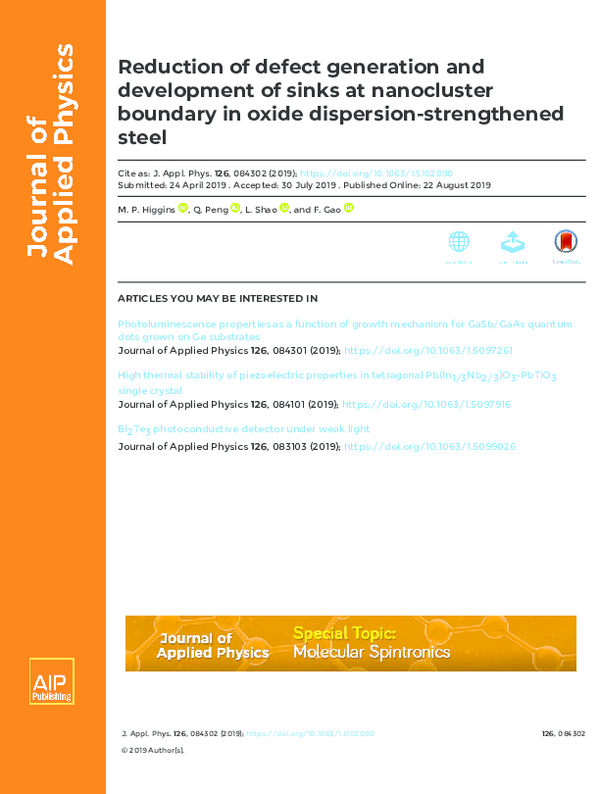 (PDF) Reduction of defect generation and development of sinks at ...