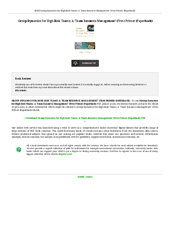 (PDF) Team Resource Management in High-Risk Teams