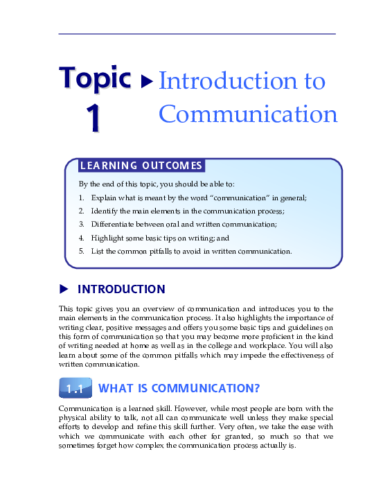 (PDF) Communication intro
