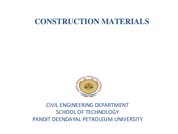 (PPT) Building materials intro